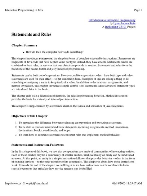stmts ch6 pdf control flow boolean data type