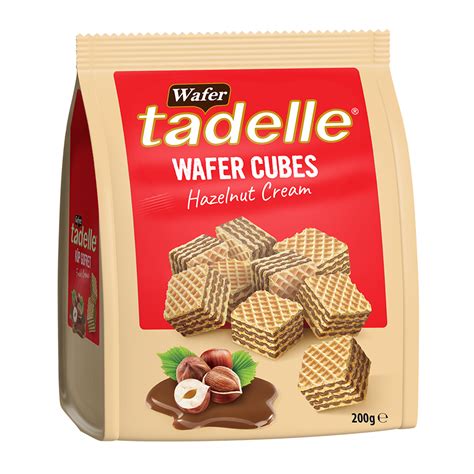 Tadelle Cube Wafer With Hazelnut Cream 200 G Tadelle