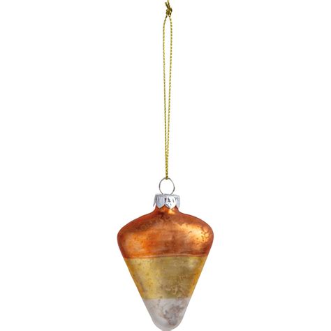 Glass Candy Corn Ornament Gothic Trading Company