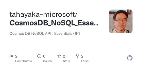 Github Tahayaka Microsoftcosmosdbnosqlessentials Cosmos Db Nosql Api Essentials Jp