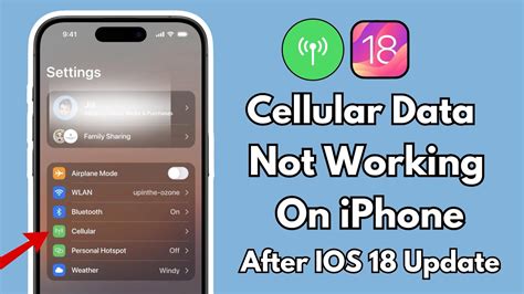 How To Fix Cellular Data Not Working On IPhone After IOS Update Mobile Data Not Working