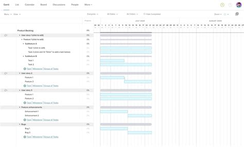 project backlog template