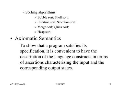 ppt axiomatic semantics powerpoint presentation free download id