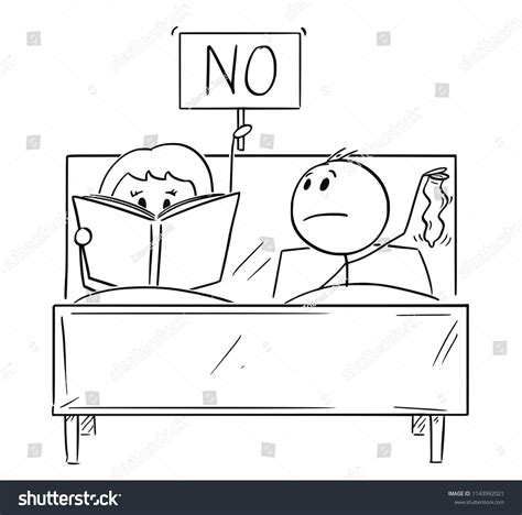 Cartoon Stick Drawing Conceptual Illustration Couple Stock Vector Royalty Free 1143992021