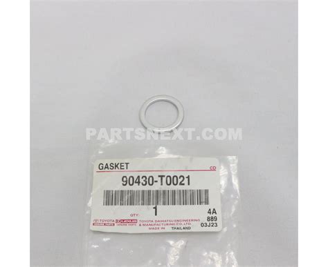 Toyota 90430 T0021 Gasket