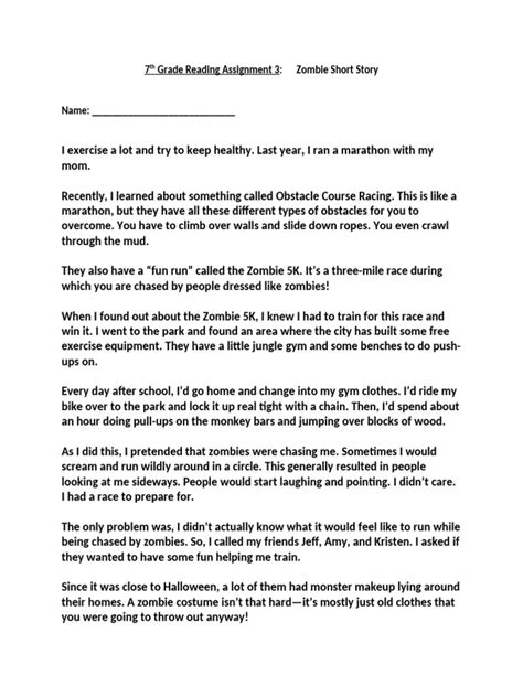 7th Grade A Reading Assignment 3 Pdf