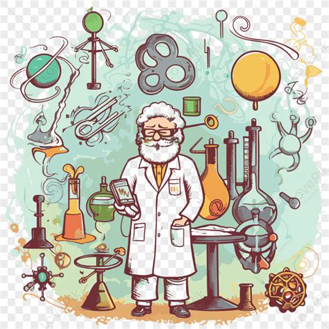 Physical Science Vector Cartoon Sticker Physics Vector Science Cartoon Png Image Image And