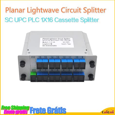 Sc Upc 1 16 Fiber Optical Ftth Plc Splitter Box With 1x16 Planar Waveguide Type Lightwave