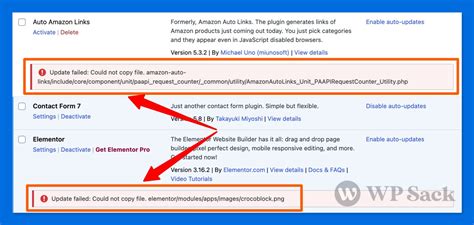 Fix Error Update Failed Could Not Copy File In Wordpress Wpsack