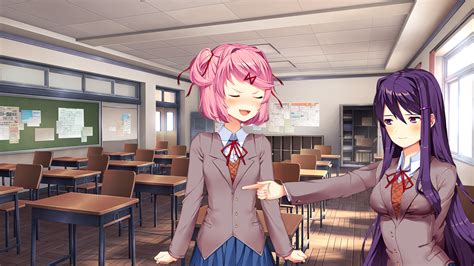 Yuri Tickles Natsuki By 4eyedcatlover On Deviantart