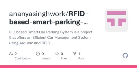 Github Ananyasinghworkrfid Based Smart Parking System Fid Based Smart Car Parking System Is