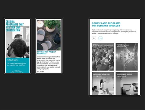 Implement Learning Institute — Redesign Corporate Site On Behance