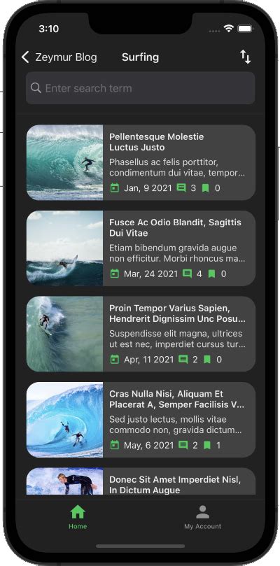 Blog App Ui Template For Maui Net 8 By Zeymur Codecanyon