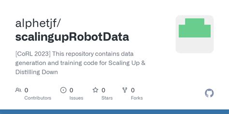 Github Alphetjfscalinguprobotdata Corl 2023 This Repository