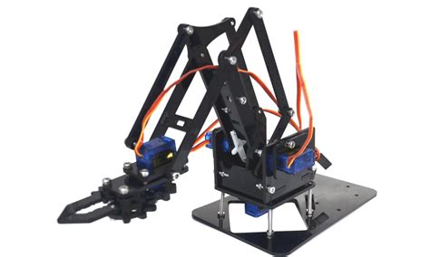 Kit Brazo Robot Robotico Acrilico Con Servos Sg90 Incluye Arduino