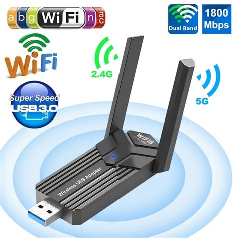 Edup 600 Mbps Usb Wifi Adapter Dual Band 2 4ghz 5ghz Wireless Network Adapter With 2dbi Antenna