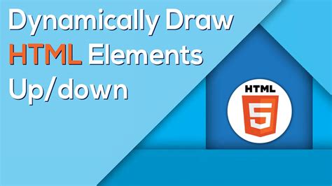 How To Draw Dynamically Up Down In HTML
