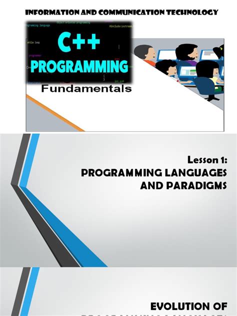 lesson 1a evolution of programming languages pdf programming computer program