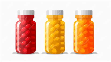 Professional Plastic Pill Bottle Vector Illustration For Medical