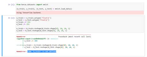 Python Introduction To Deep Learning With Keras Xtrain Is Not