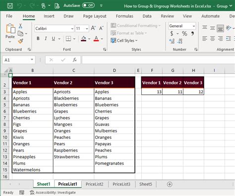 How To Group And Ungroup Worksheets In Excel Easy Steps