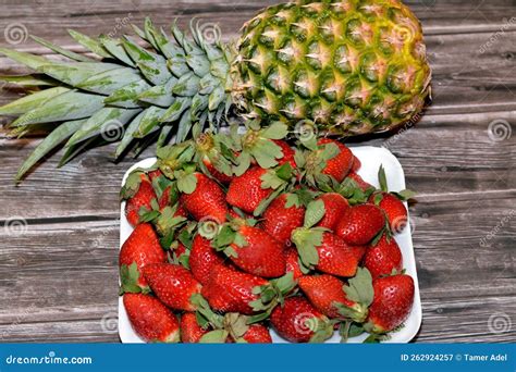 Fresh Strawberries Fruit The Garden Strawberry Is A Widely Grown