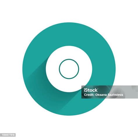 긴 그림자로 격리된 흰색 플레이트 아이콘입니다 칼 기호입니다 레스토랑 간판입니다 녹색 원 버튼입니다 벡터 일러스트레이션 그릇에 대한 스톡 벡터 아트 및 기타 이미지 Istock