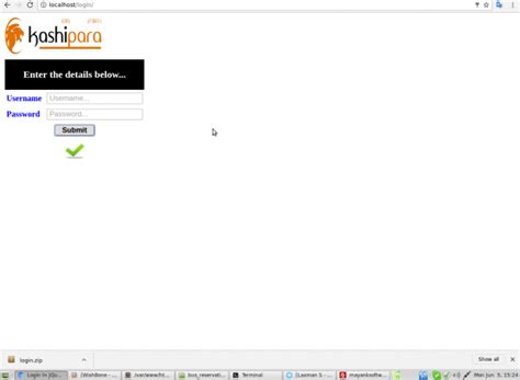 Ajax Php Login With The Help Of Jquery In Javascript Demo Kashipara