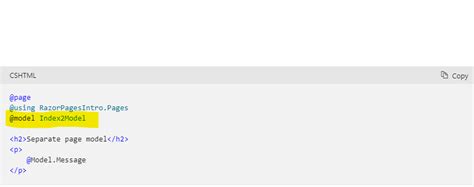 C How To Correctly Set Up A Razor Page To Have Access To Data In Code Behind Stack Overflow