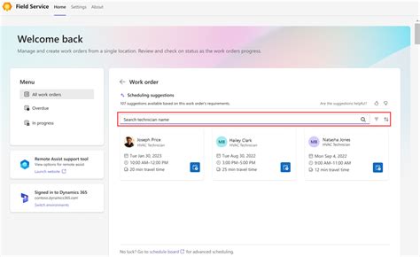 teams에서 field service로 작업 주문 관리 일선 관리자 dynamics 365 field service