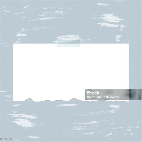 흰색과 파란색 페인트의 질감과 추상적 인 배경 브러시 스트로크 분필의 효과와 벽에 깨끗한 백서 의 시트 벡터 일러스트레이션 0명에 대한 스톡 벡터 아트 및 기타 이미지