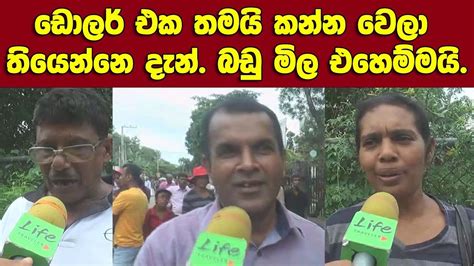 ඩොලර් එක බහිනකොට බඩුමිලත් බිමට බැහැලද Youtube