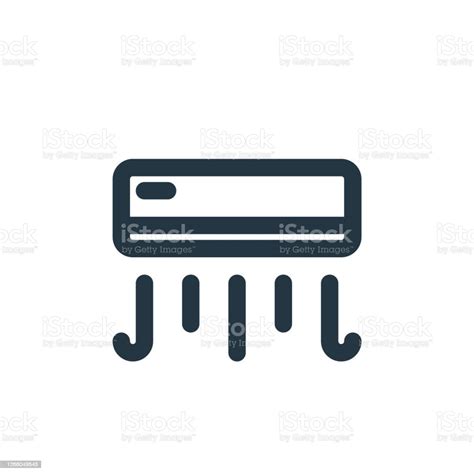 흰색 배경에 격리된 에어컨 벡터 아이콘입니다 개요 웹 사이트 디자인 및 모바일 응용 프로그램 개발을위한 얇은 라인 에어컨 아이콘 얇은 선 에어컨 윤곽선 아이콘 벡터 개념에