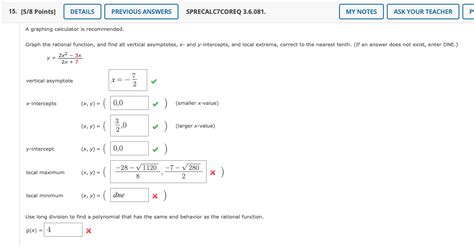 Solved 7 1 Points Details Sprecalc7coreq 37037 My
