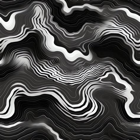 generative ai topographic map seamless pattern stock illustration