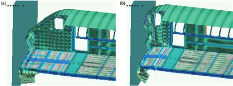 Collision Simulation Of The Original Cab Vehicle Impacting With The Download Scientific Diagram