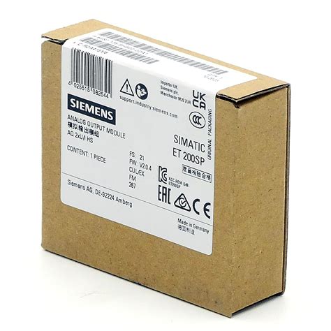 Maschinenteil24 Siemens Simatic Et 200sp Analog Output Module Buy