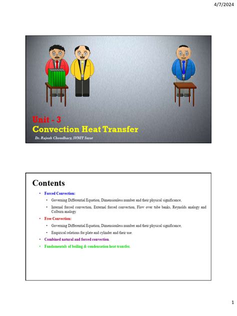 Unit 3 Convection Heat Transfer Part 1 Pdf Fluid Dynamics Boundary Layer