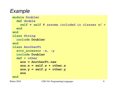 Cse341 Programming Languages Lecture 23 Multiple Inheritance Mixins Interfaces Abstract