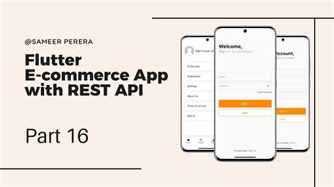 Flutter E Commerce App With Rest Api Part 16 Authentication Ui