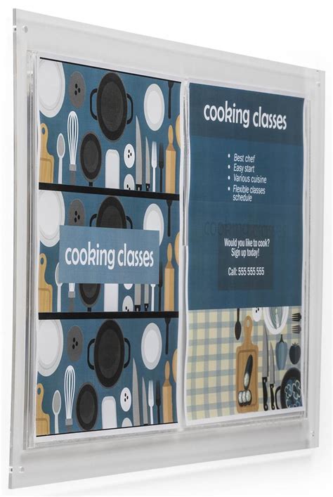 Wall Mount Acrylic Poster Display