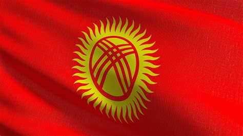 바람에 불고 있는 키르기스스탄 국기가 고립되어 있습니다 공식 애국 추상 디자인 흔들리는 기호 기호의 3d 렌더링 그림입니다 0명에 대한 스톡 사진 및 기타 이미지 Istock