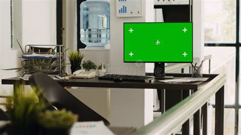 Empty Coworking Space With Pc Stock Image Image Of Empty Working 311827019