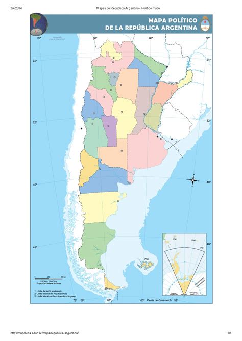 Mapa Para Imprimir De La República Argentina Mapa Mudo De Provincias De