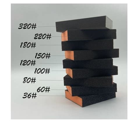 Fine Angled Diamond Sanding Sponge Block For Metal Surface Rust Removal And Plastic Surface