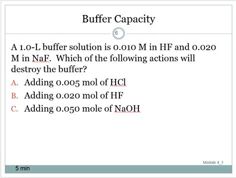 Solved Buffer Capacity A 1 0 L Buffer Solution Is 0 010 M In Chegg Com