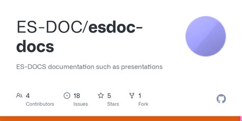 github es doc esdoc docs es docs documentation such as presentations