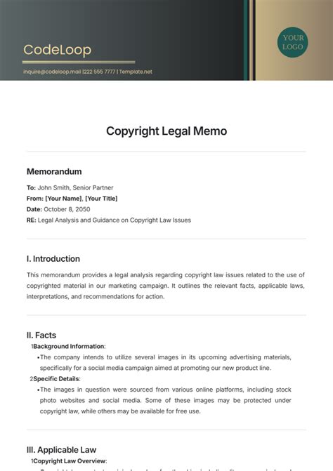 Free Legal Memo Templates To Edit Online And Print