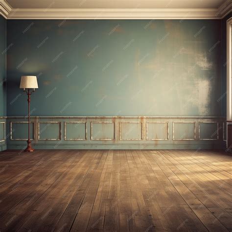 Premium Ai Image Free Photo Empty Retro Room Interior Design Wooden