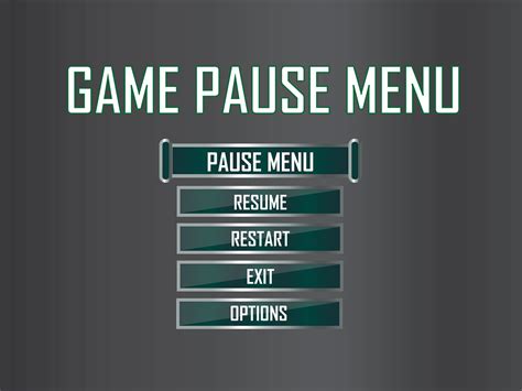 Pause Menu Designs Themes Templates And Downloadable Graphic Elements On Dribbble